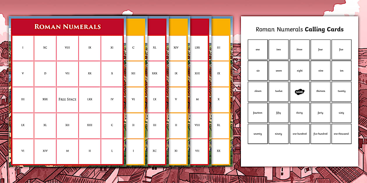 Roman Numerals Bingo Game - Twinkl