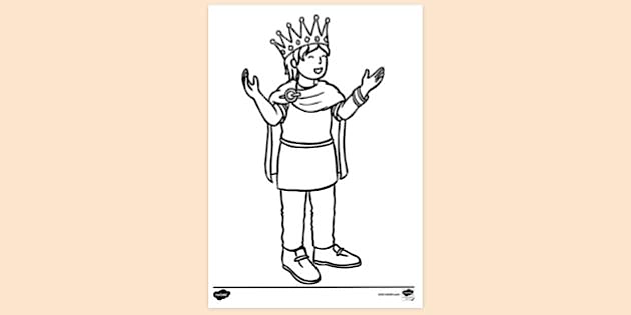 Happy King Colouring Sheets | Colouring | Primary Resources