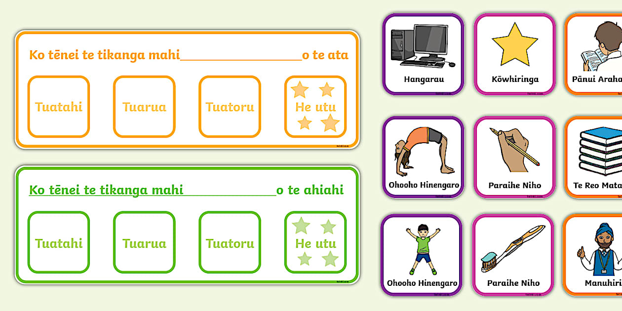 Tuatahi, Tuarua, Tuatoru - He Wataka (teacher made) - Twinkl