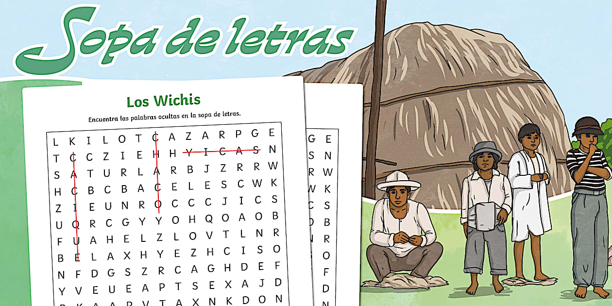 Sopa de letras: Los Wichis