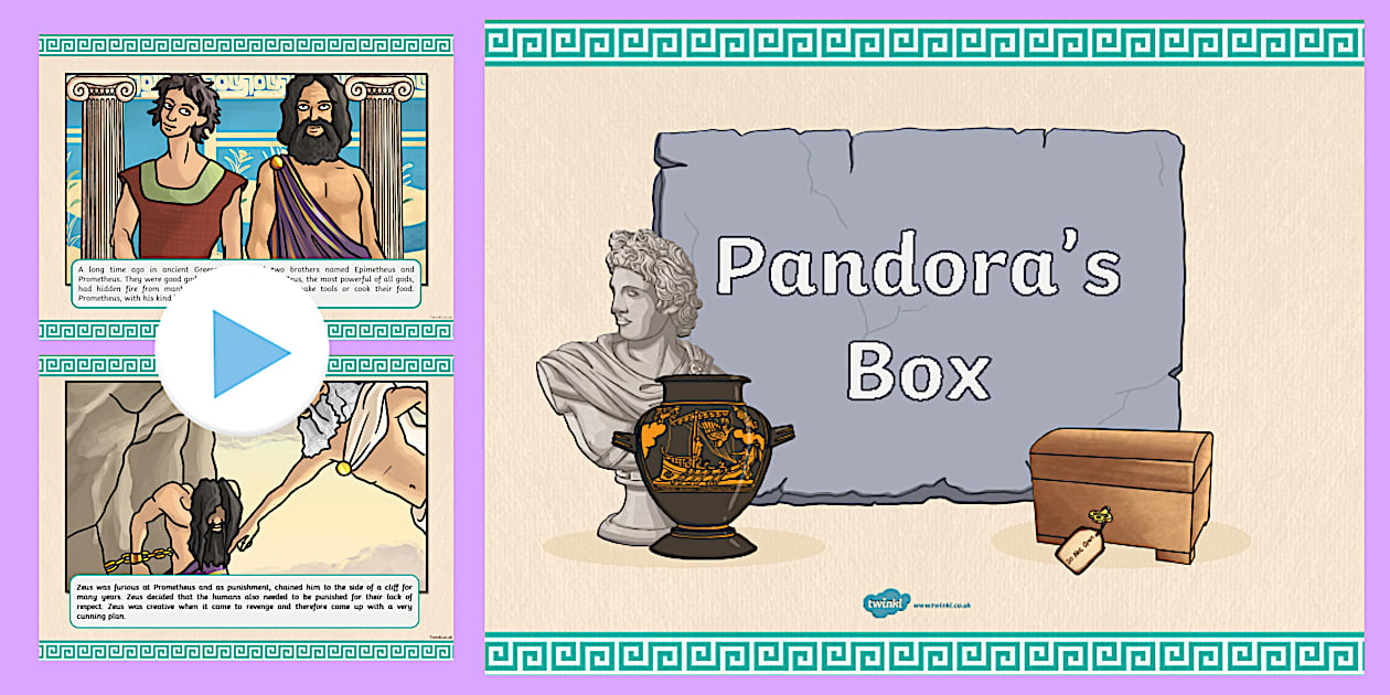 Pandora's Box Myth Story PowerPoint - Ancient Greek Myths