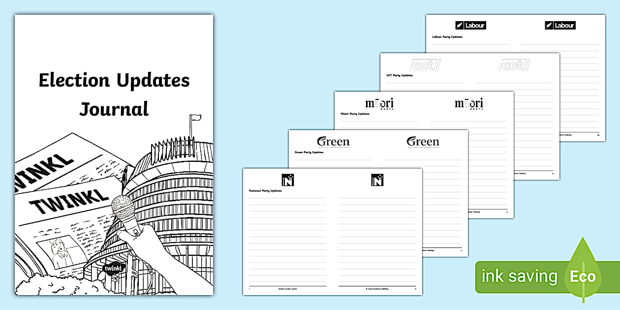 Election Updates Journal Activity Booklet