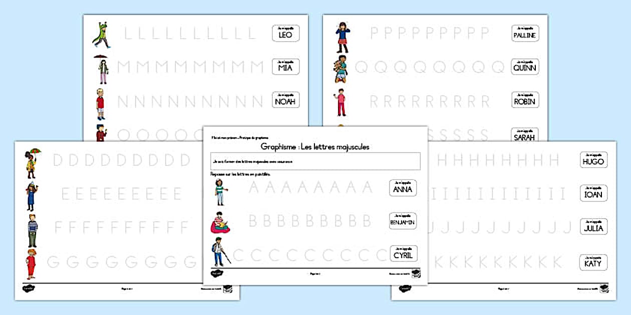 Apprendre à écrire - L’alphabet à imprimer - Twinkl CA