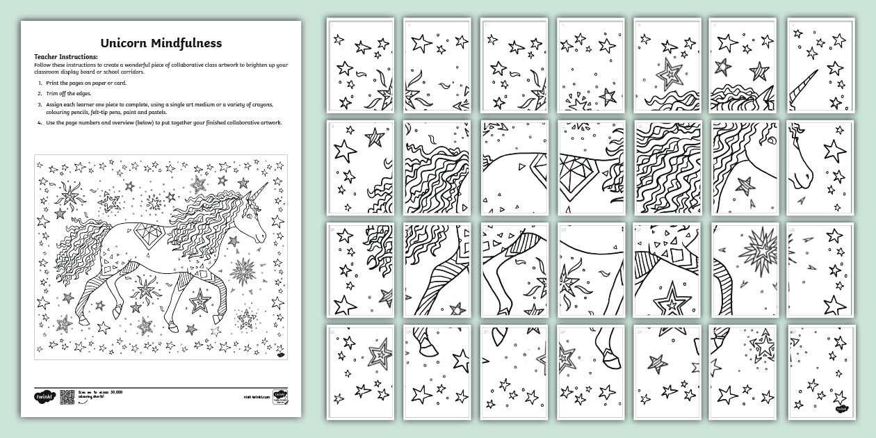 Unicorn Colouring Activity Pack | Art (teacher made)