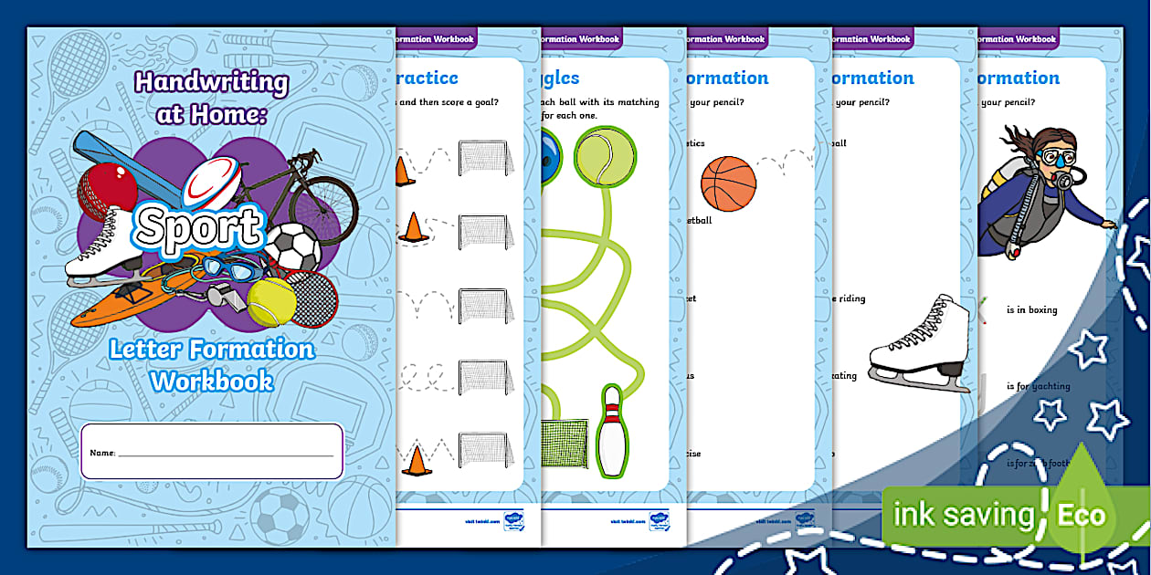 Handwriting at Home: Sport Letter Formation Workbook