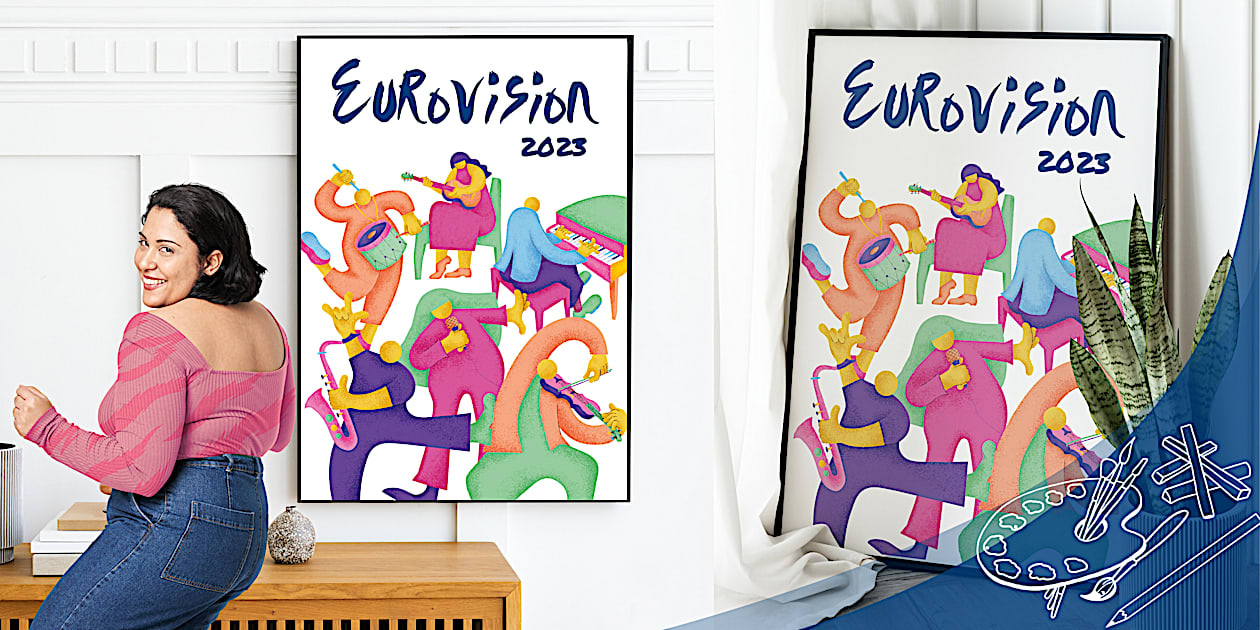 Eurovision Song Contest 2023 Poster | Twinkl Art Gallery