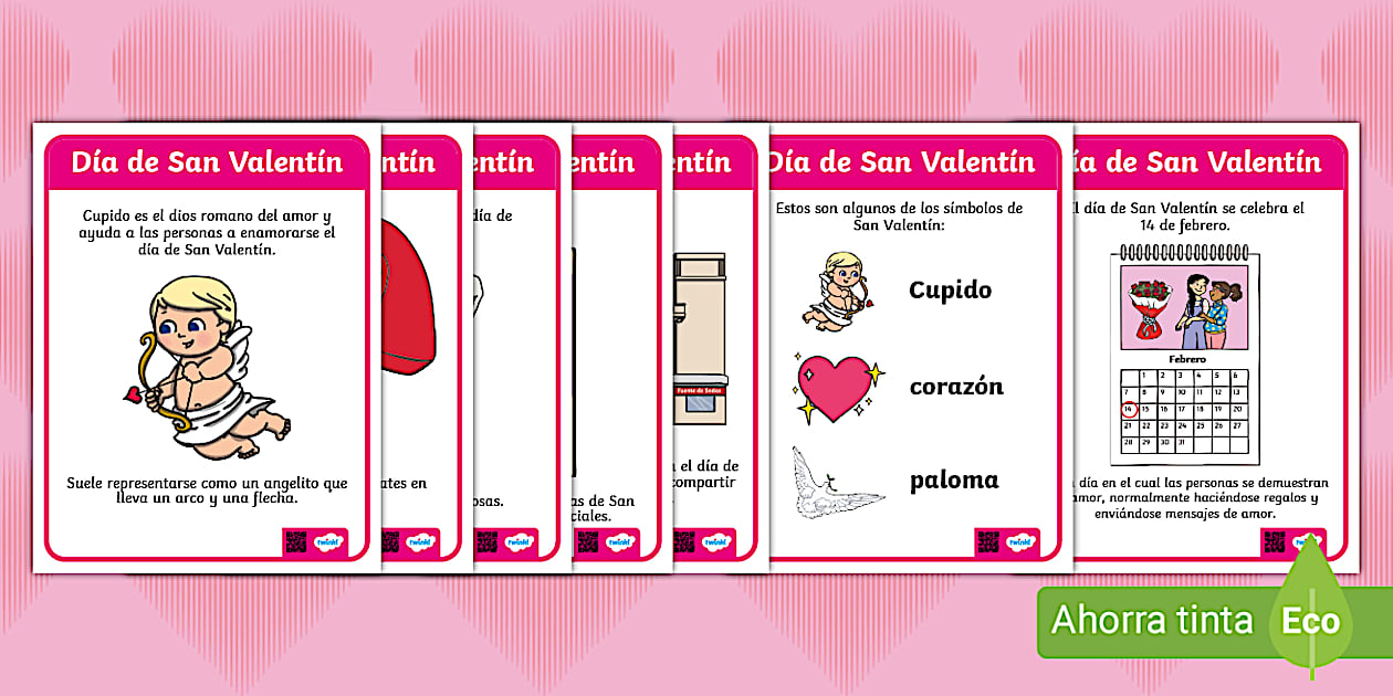 Carteles: Informativos de Día de San Valentín - Twinkl