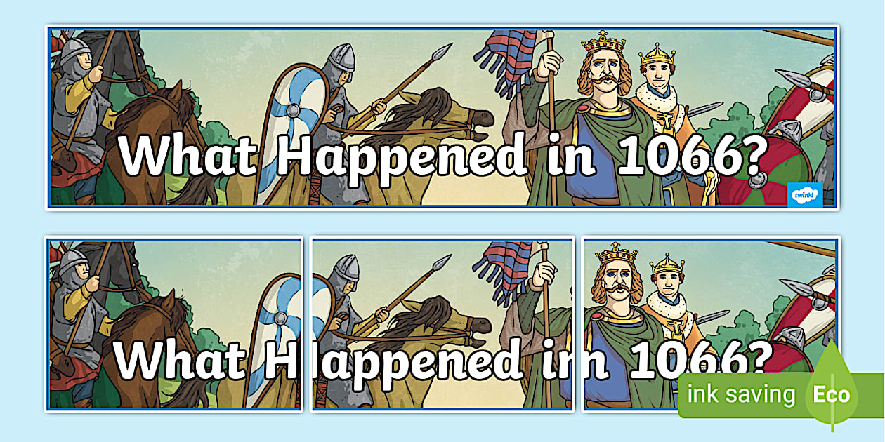 What Happened in 1066? Display Banner (teacher made)