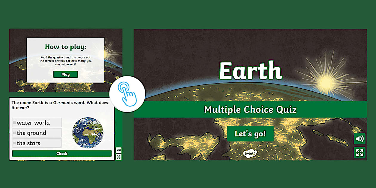 Earth Multiple Choice Quiz | Twinkl (teacher made) - Twinkl