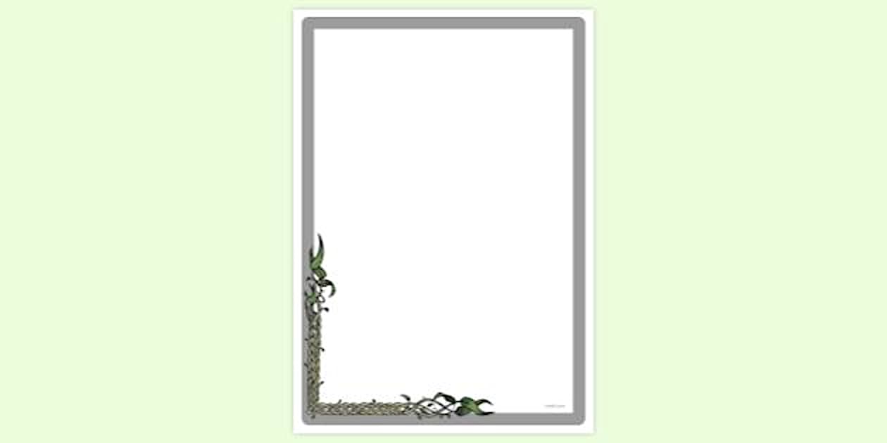 Elegant Page Border (teacher made) - Twinkl
