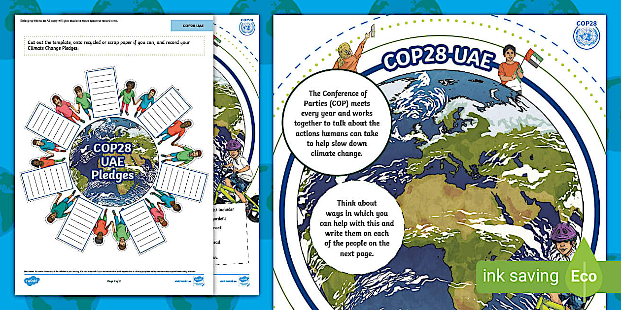 COP28 UAE Pledge Activity - Upper Primary (Teacher-Made)