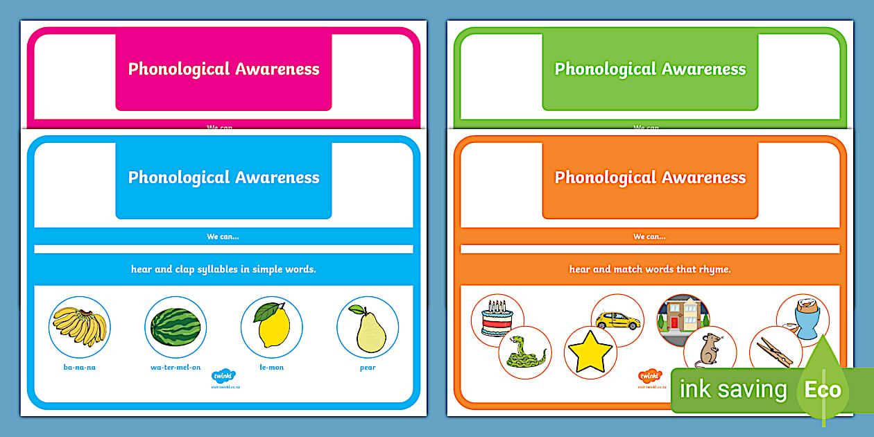 Phonological Skills Posters (teacher made) - Twinkl