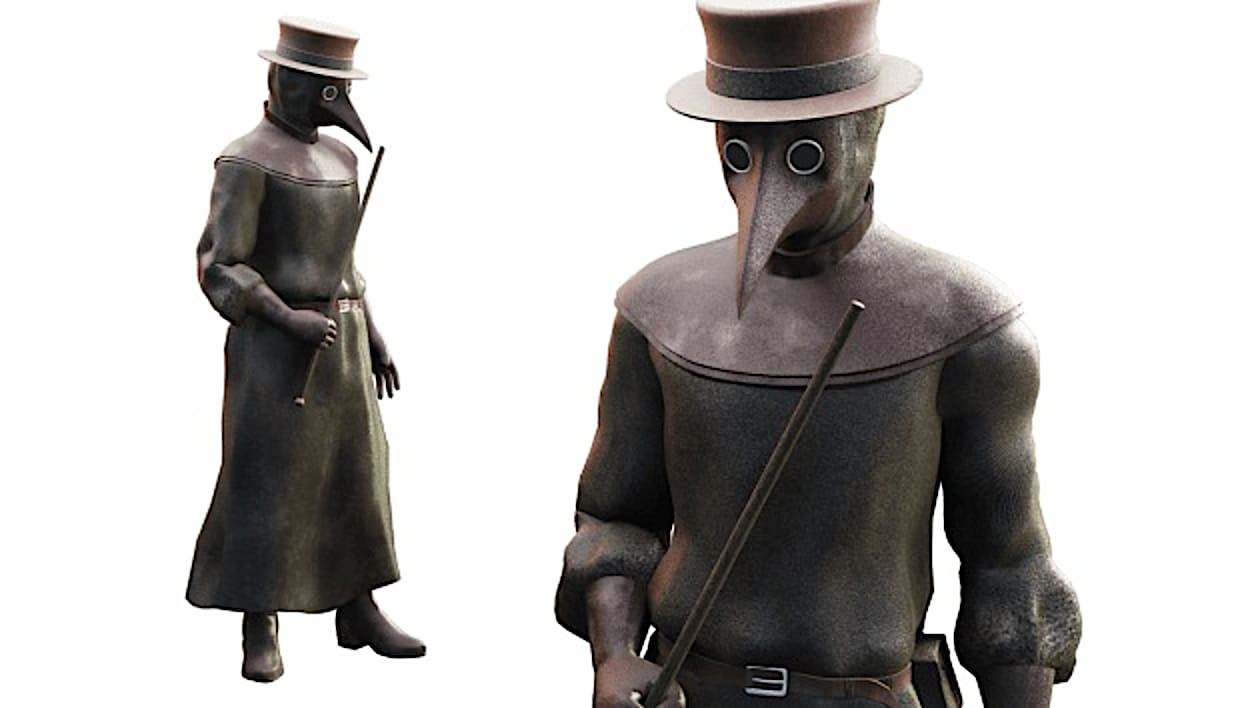 3D Model: History - Plague Doctor (teacher made) - Twinkl