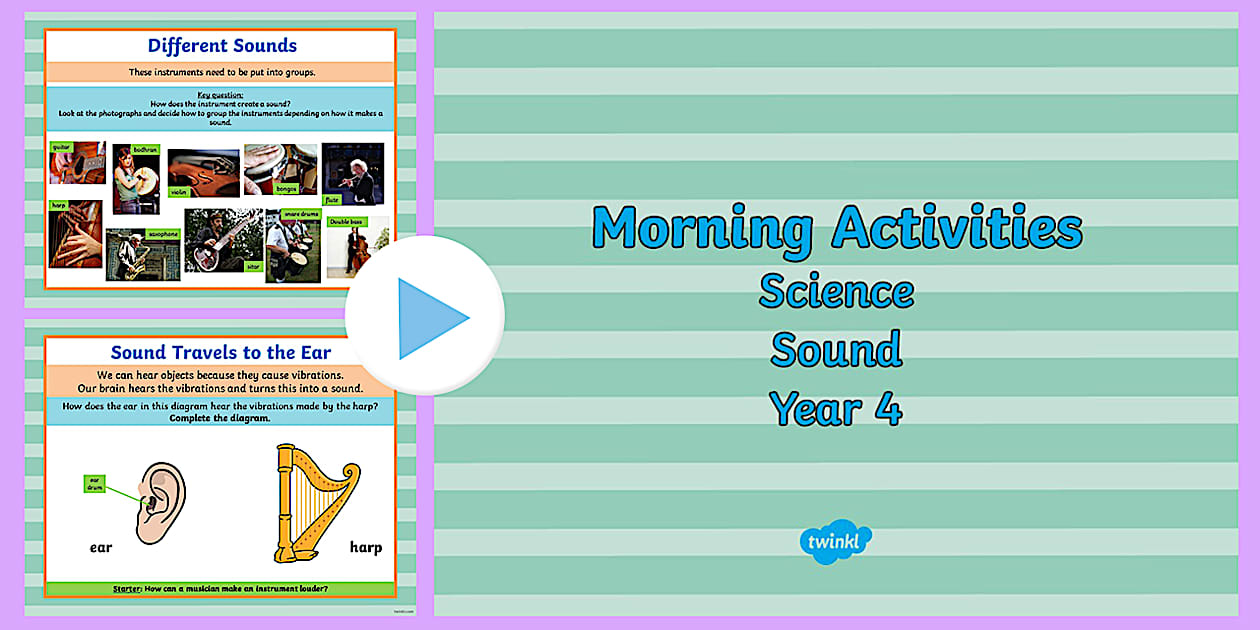 Ages 8-9 Early Morning Science Activities Sound - activities y4