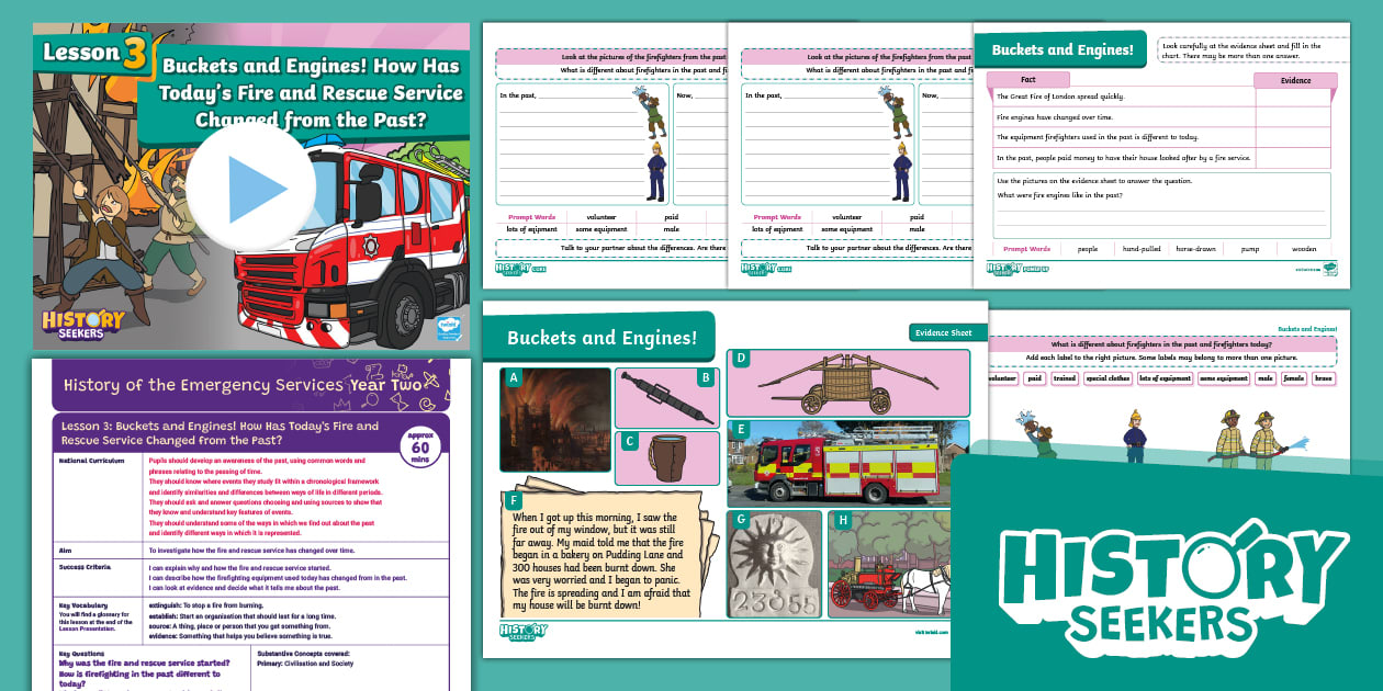 KS1 History: History of Emergency Services Lesson 3 - Twinkl