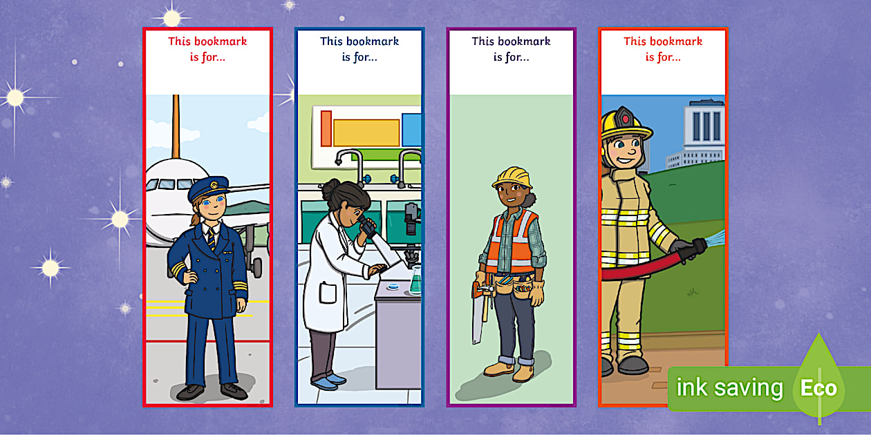 Printable Bookmarks for Girls - Primary Resources