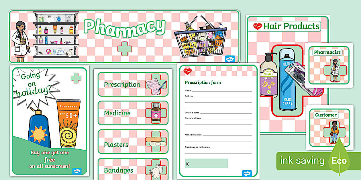 Pharmacy Role Play Pack (teacher made) - Twinkl