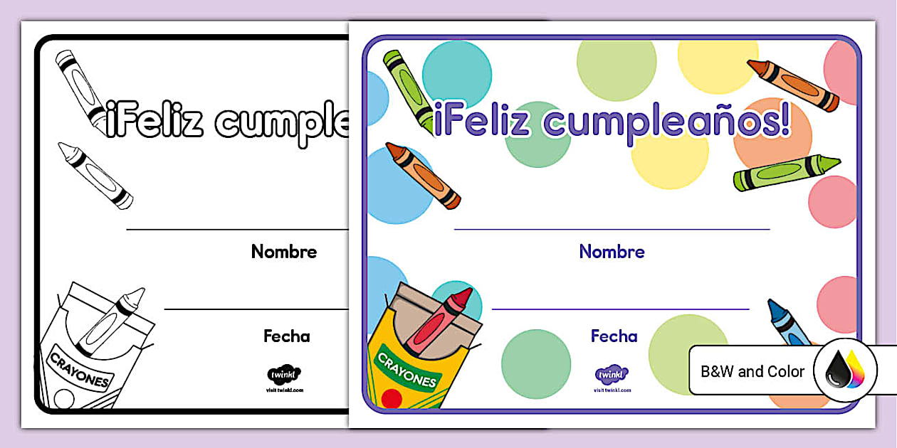 Certificado: ¡Feliz cumpleaños! (teacher made) - Twinkl