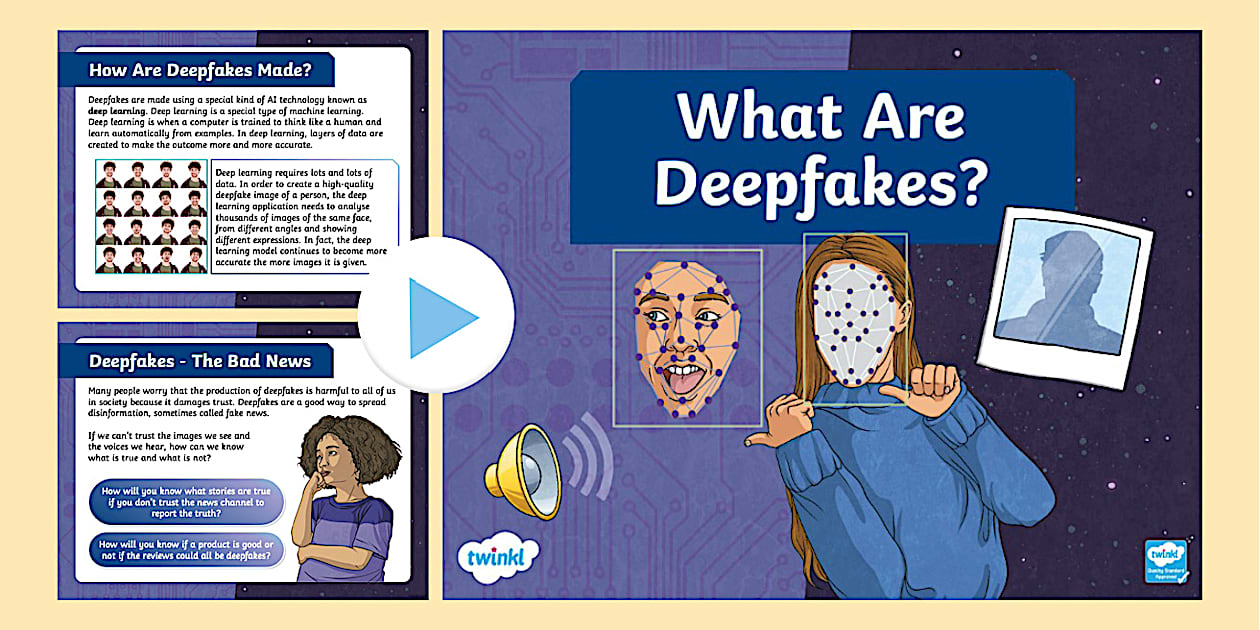 What Are Deepfakes? KS2 Information PowerPoint - Computing
