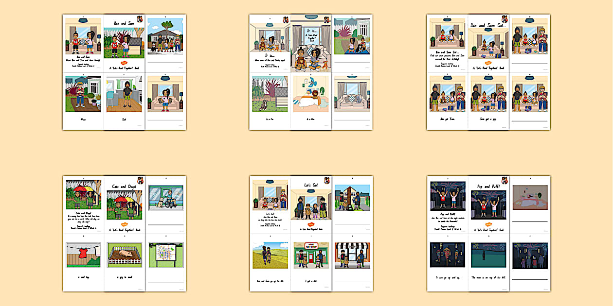 Twinkl Phonics Level 2 - Mini Books (teacher made) - Twinkl