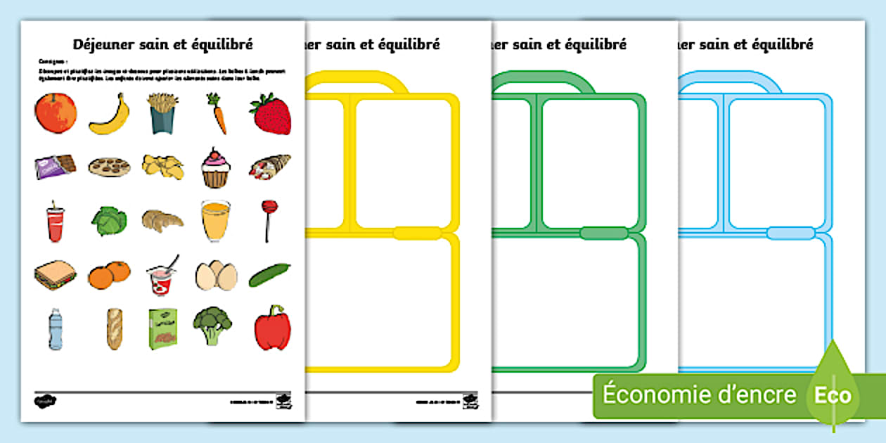 Faire sa boîte à lunch pour manger sainement - Twinkl