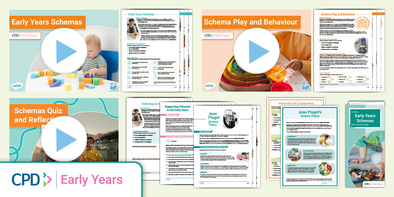 EYFS All About Schemas CPD Resource Pack - Twinkl Resources