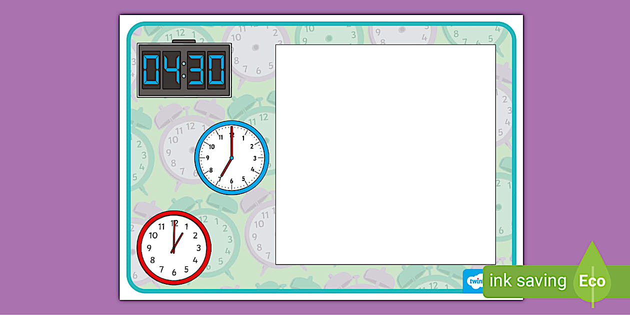 Clock Photo Frame (Teacher-Made) - Twinkl