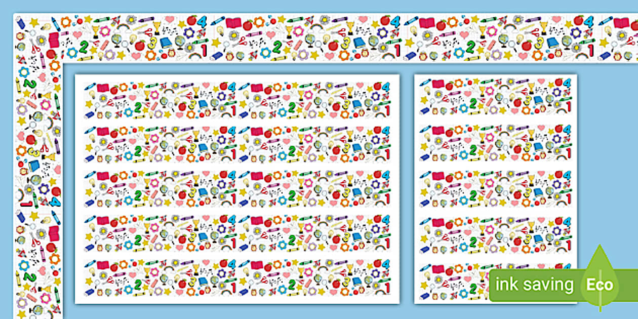 Characteristics of Effective Learning Display Borders