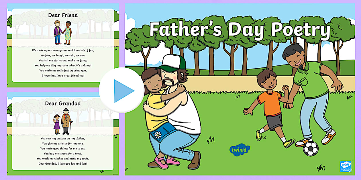 Father's Day Poetry PowerPoint (teacher made) - Twinkl