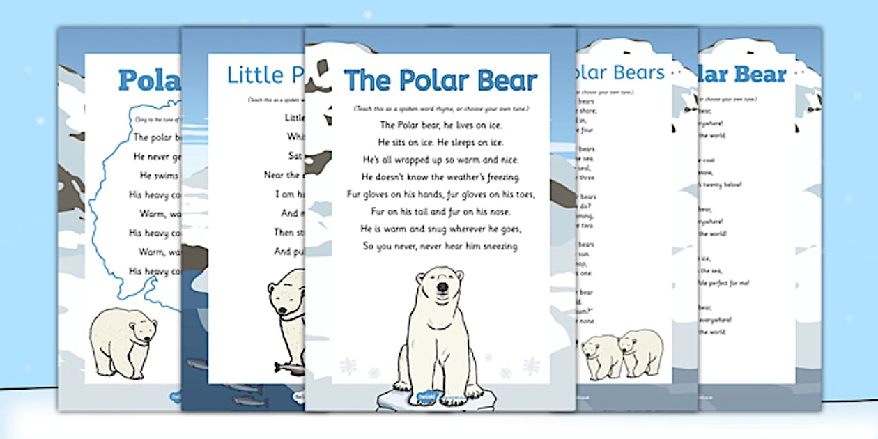 Polar Bears Songs and Rhymes Pack (teacher made) - Twinkl