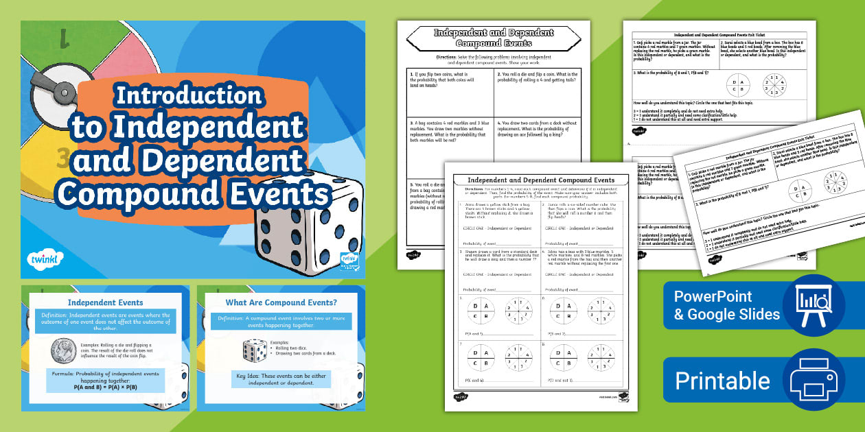 Seventh Grade Independent and Dependent Compound Events