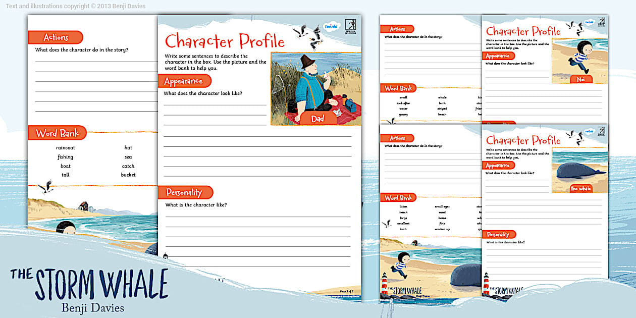 FREE! - 'The Storm Whale' Characters Activity | Simon & Schuster