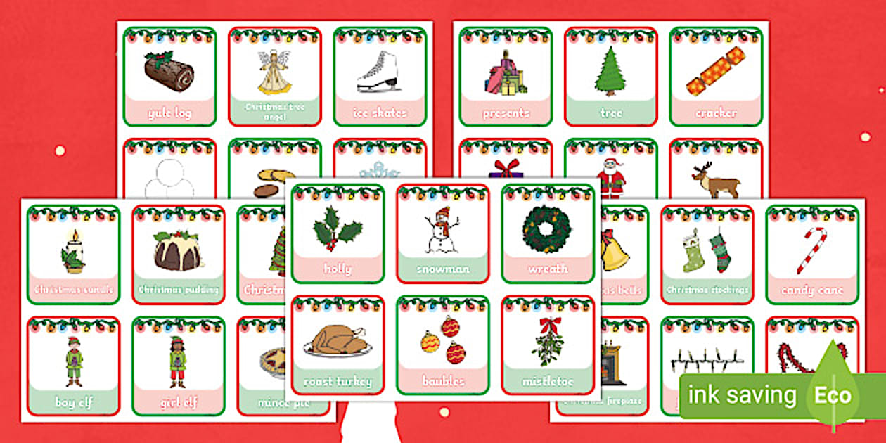 Christmas Flashcards | Primary Resources | EYFS - Twinkl
