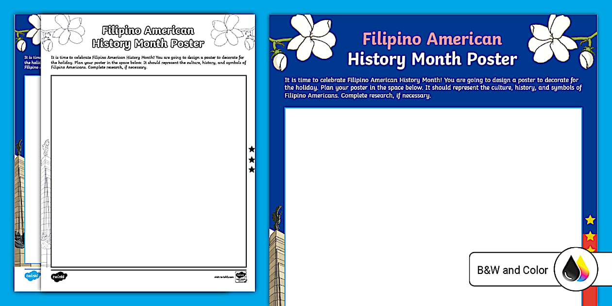 Design a Filipino American History Month Poster for 6th-8