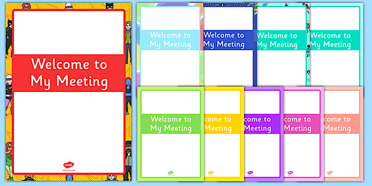 Editable Review Meeting Poster (teacher made) - Twinkl