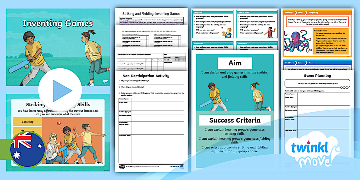 Move PE Striking and Fielding Lesson 6: Inventing Games