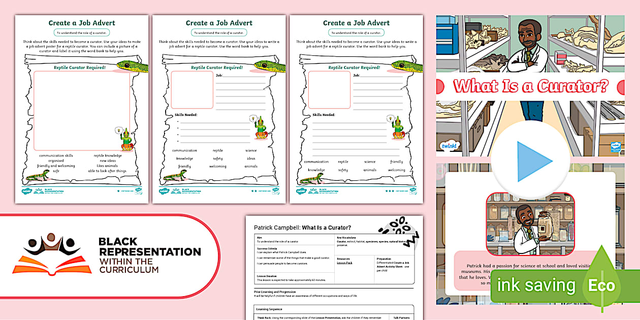 Patrick Campbell KS1: What is a Curator? (teacher made)