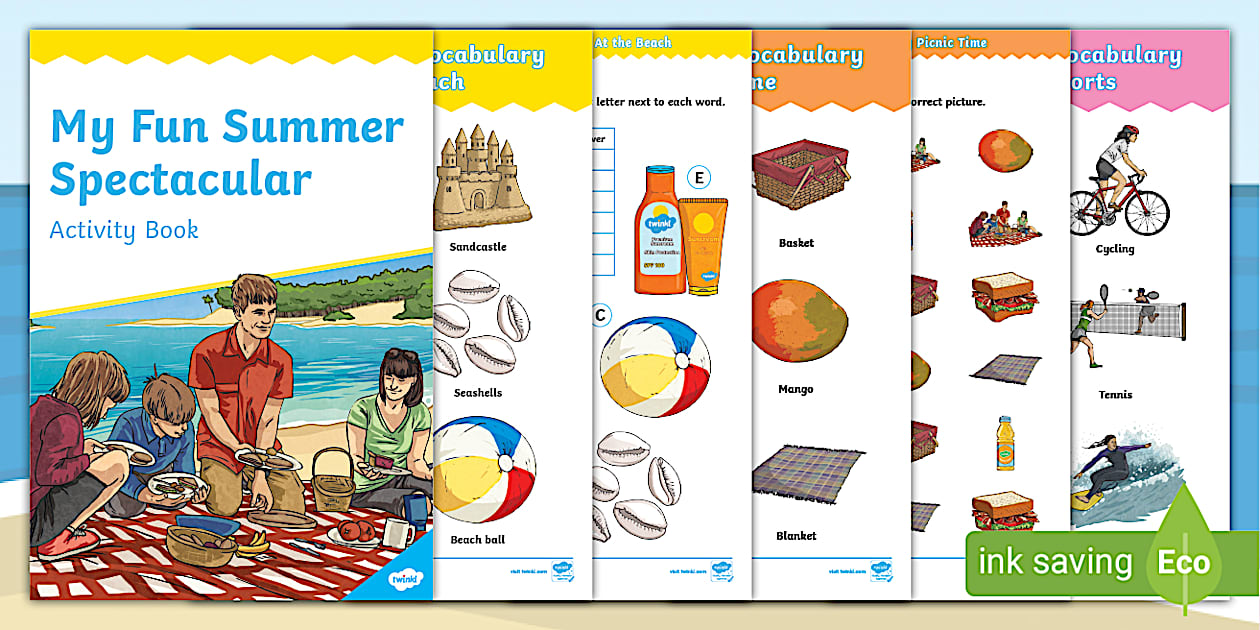 My Fun Summer Spectacular Activity Book [Kids, A1] - Twinkl