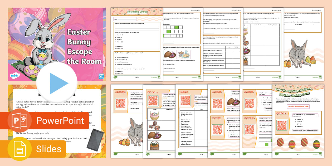 Easter Bunny Escape the Room (teacher made) - Twinkl
