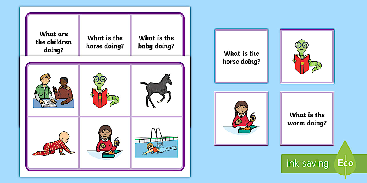 Editable What Doing Lotto Bingo (teacher made) - Twinkl