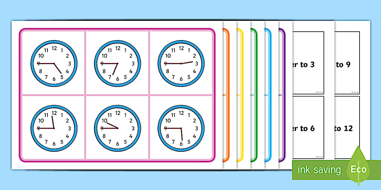 Quarter To Time Bingo (teacher made) - Twinkl