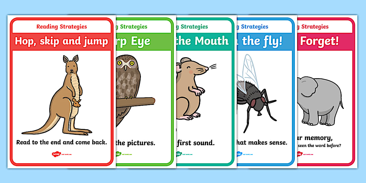 Guided Reading Strategy Display Posters (teacher made)