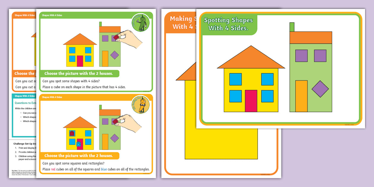 👉 Shapes With 4 Sides Chilli Challenges: House Hunting
