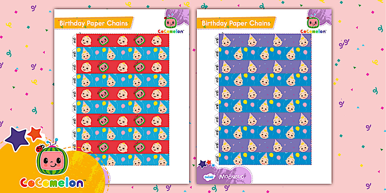 FREE! - CoComelon Paper Chain | Printables | Twinkl USA