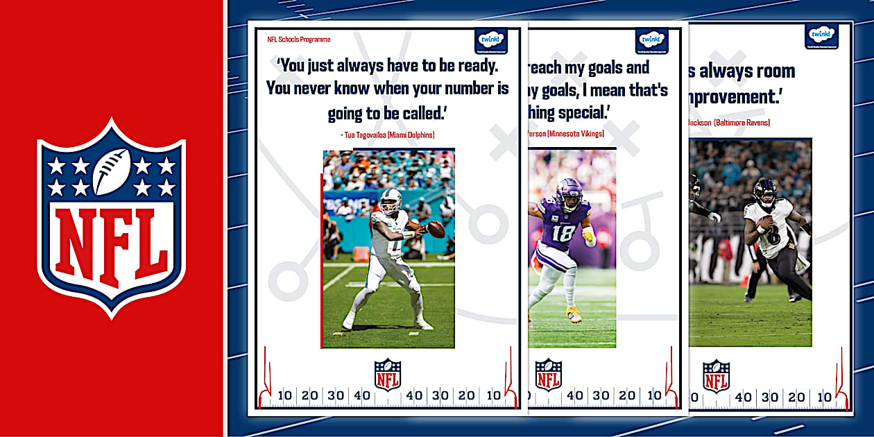 NFL: Quotes from NFL Players Posters | Partnerships | Twinkl