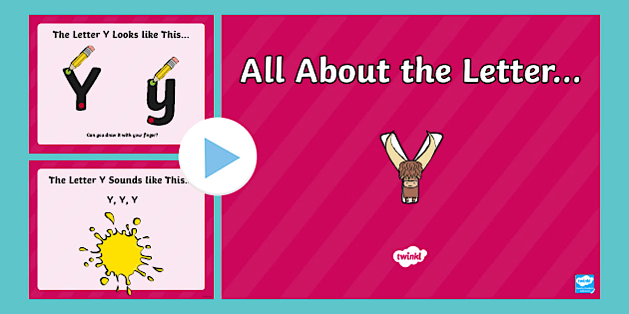 All About the Letter Y PowerPoint - Twinkl