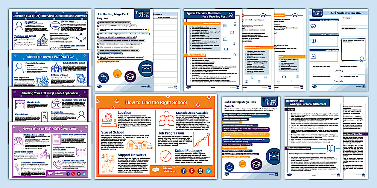 Job Hunting Pack for Trainees & ECTs | First Teaching Job