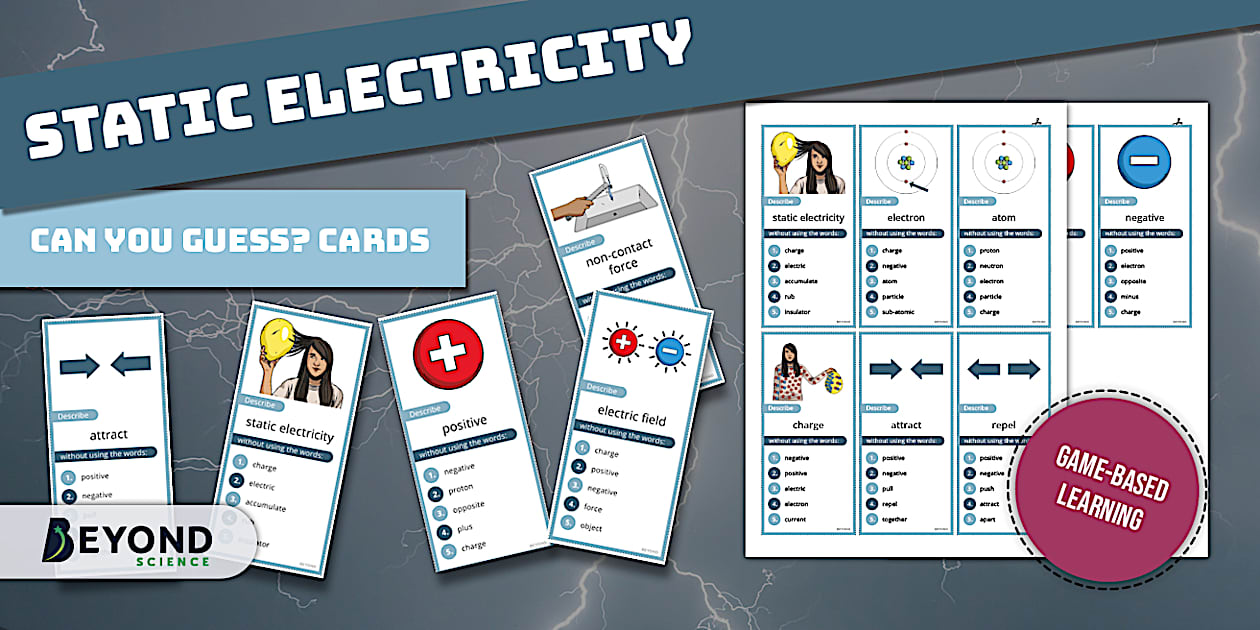 Static Electricity Can You Guess? Cards | Beyond Science