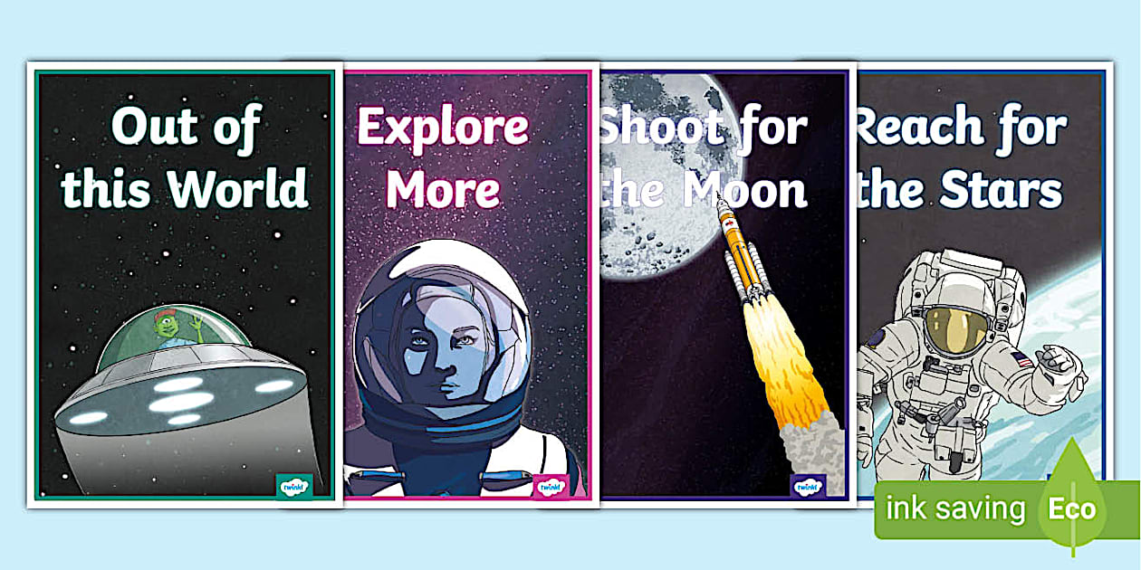 Space Prints Display Pack (teacher made) - Twinkl