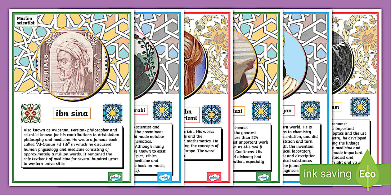 Muslim Scientists Display Posters (teacher made) - Twinkl